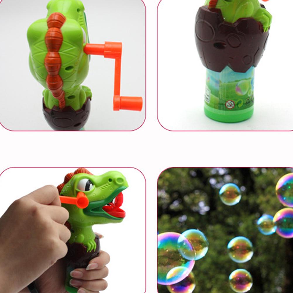 Buy 1PC Hand Crank Bubbler Creative Bubble Maker Dinosaur Bubbling ...