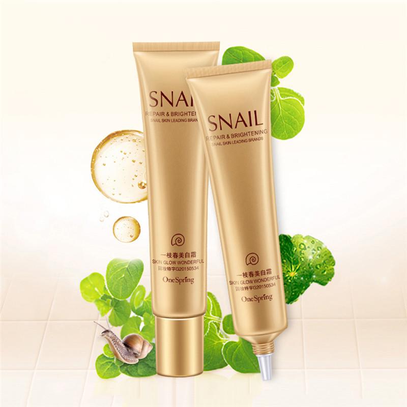 Buy One Spring Snail Whitening Cream Skin Moisturizing Brightening Skin ...