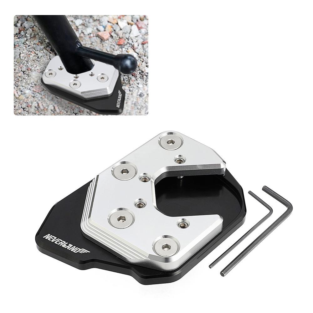 Buy CNC Aluminum Motorcycle Side Stand Pad Kickstand Extension Pad For ...