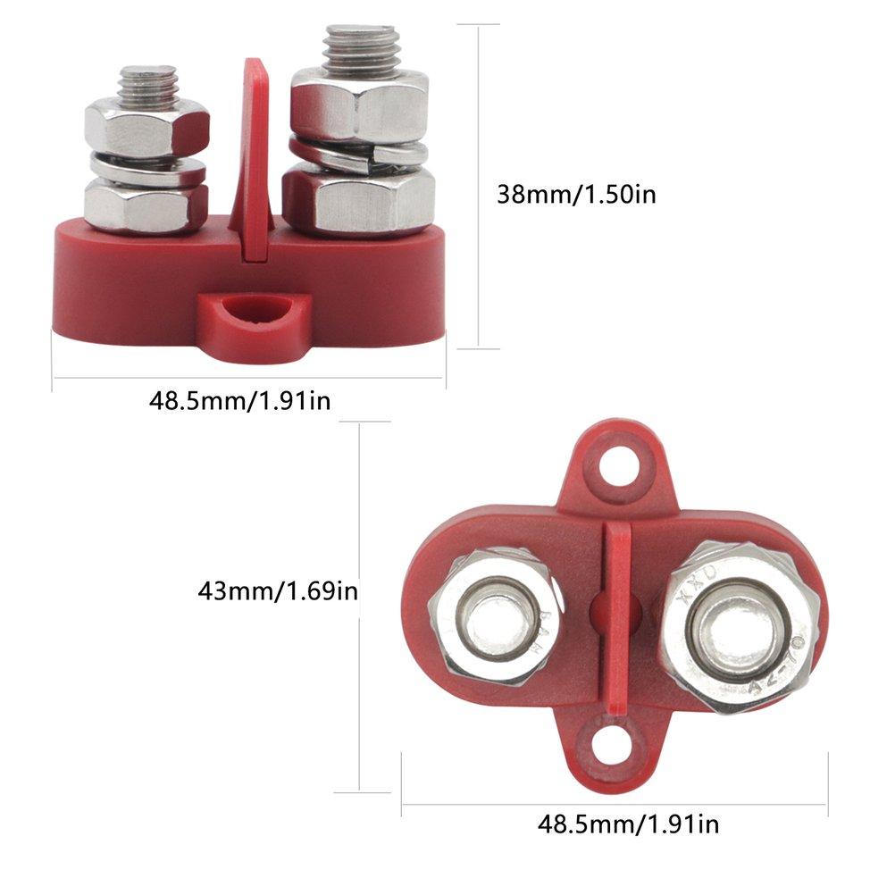 Cheap M10+M8 Heavy-Duty Terminal Grid Pilla Double-End Stud Detachable ...