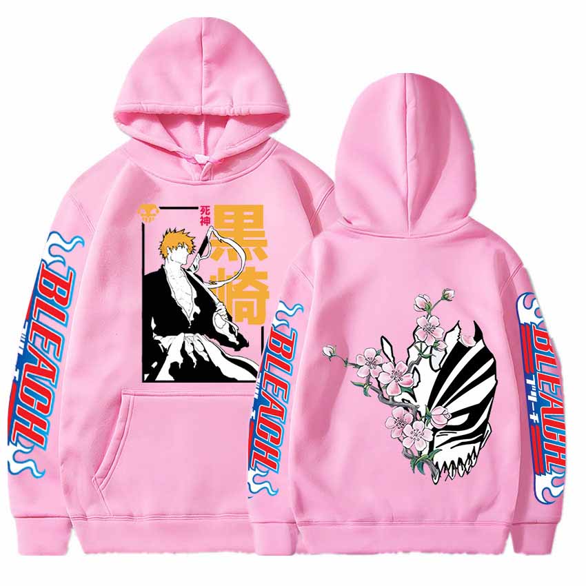 Buy Japanese Anime Bleach Kurosaki Ichigo Hoodie Unisex Sweatshirts ...