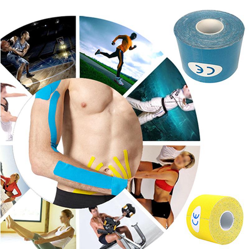 Buy Elastic Bandage Muscle Tape Cotton Adhesive Sport Injury Strain ...