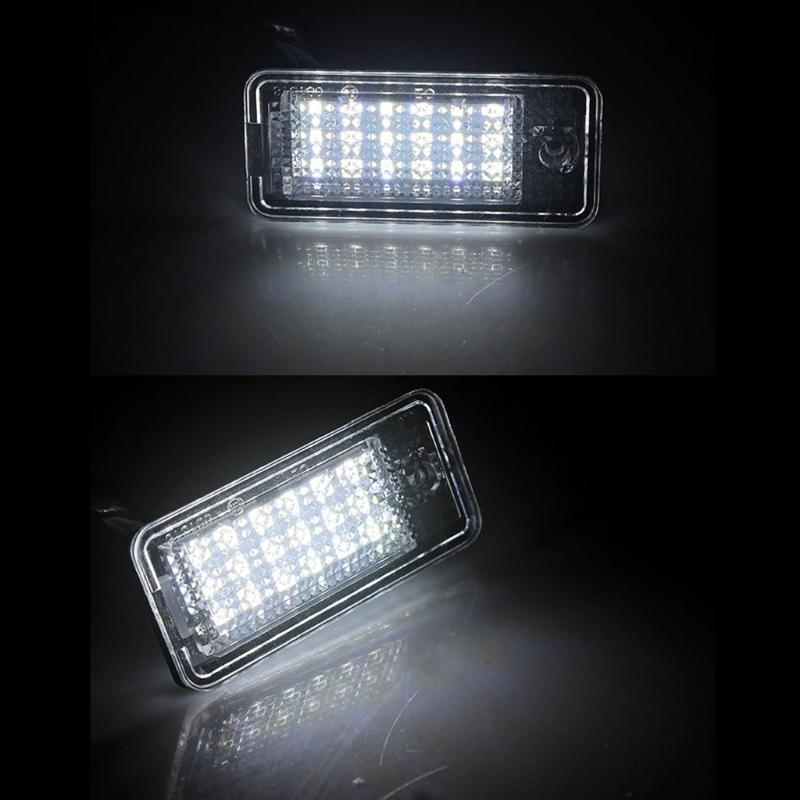 Buy 2pcs 18 LED 6500K License Number Plate Light Lamp For A3 S3 A4 S4 ...