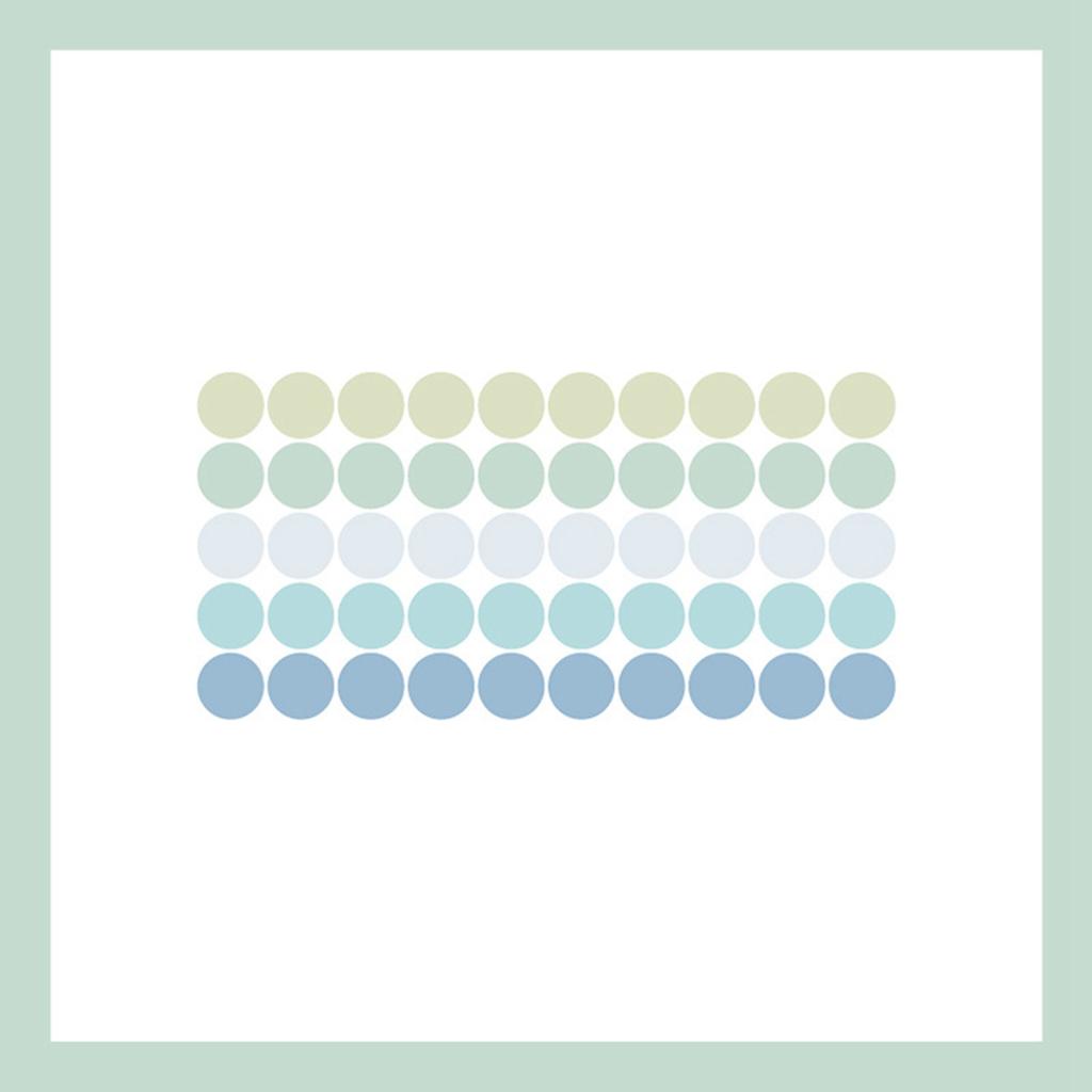 Buy Gradient Color Stationery Scrapbooking Adhesive Stickers Color Dots ...