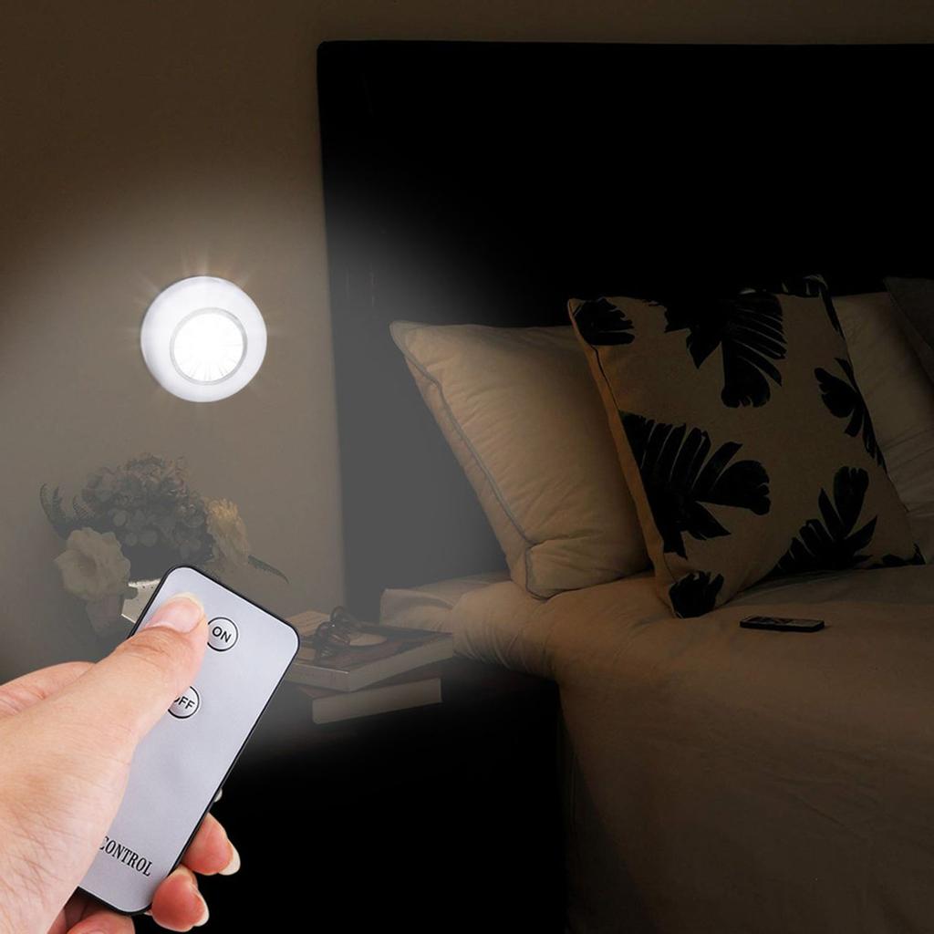 Buy Led Bedroom Cob 50Lm Night Light Wireless Remote Control Wall Lamp ...