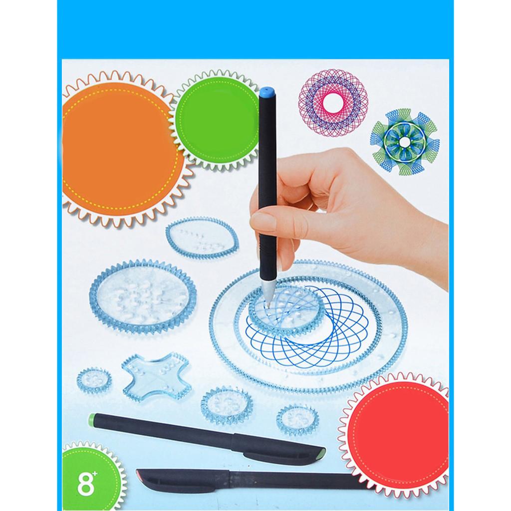 Buy Spiral Art DIY?Painting Art Set Multi-function Magic Ruler Stencil ...