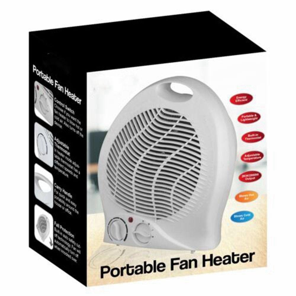 Buy 2 in 1 Small Ceramic Radiator 2000W Space Heater Electric Fan Hot ...