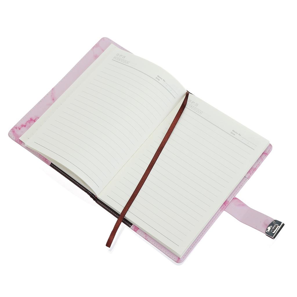 Buy A5 A5 Notebook Bullet Journal Marble Texture Covered Planner White ...