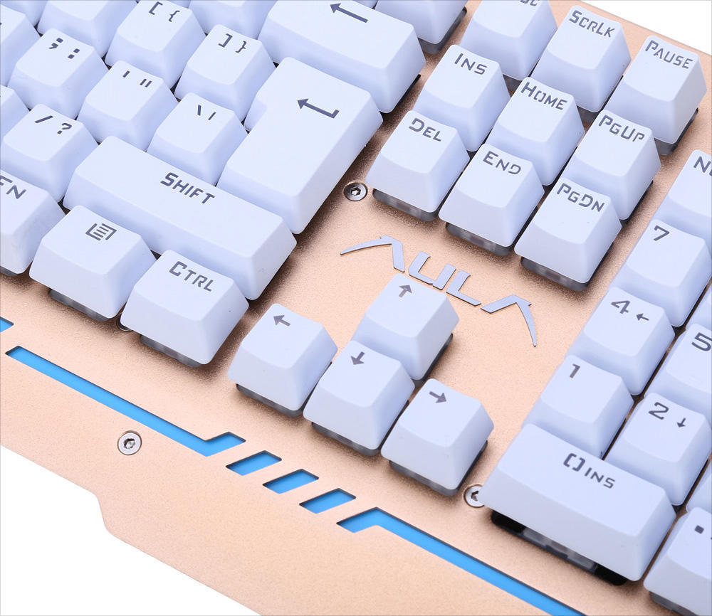 Buy AULA F2009 LED Backlit Professional Blue Axis Mechanical Gaming ...