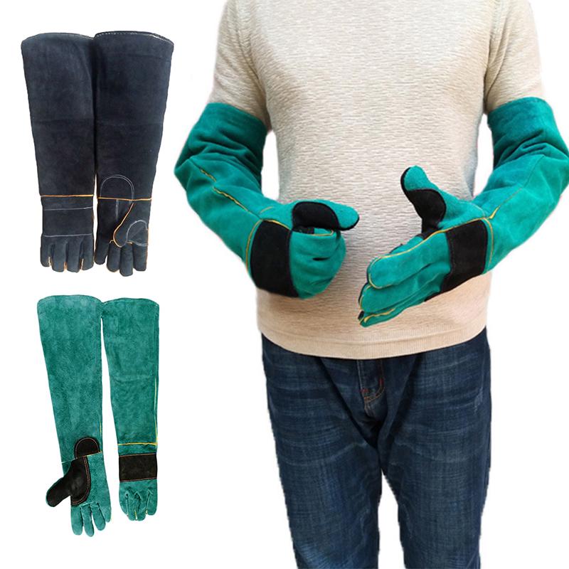 Buy Anti-animal Bites Safety Protection Working Gloves Leather Bite ...