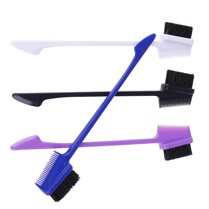 Buy 1X Double Sided Edge Control Eyebrow Comb Portable Eye Brow Eyelash ...