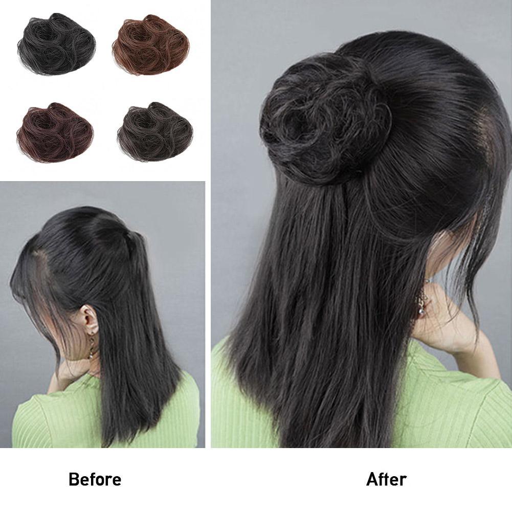 Buy Half Fancy Bun Clip-on Wig Hairpin Ball Head Grasping hair Bag ...
