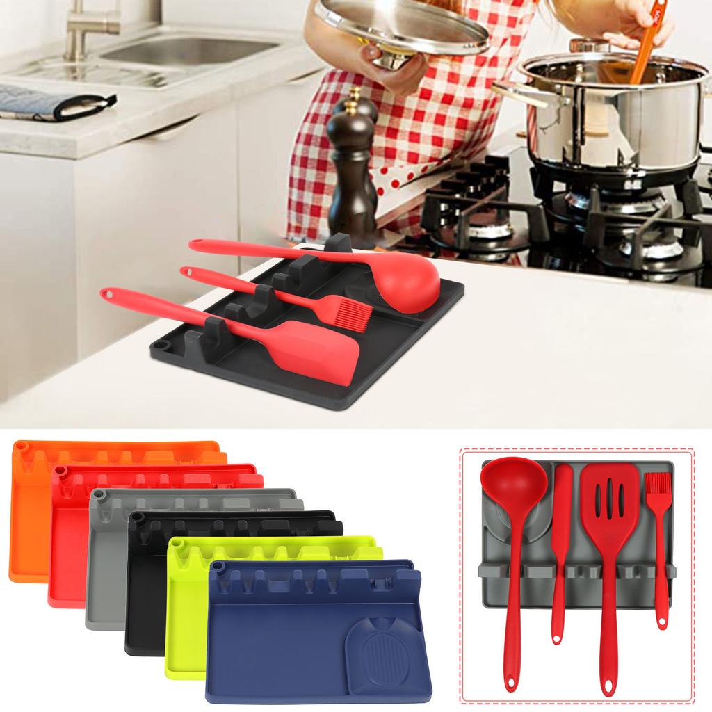 Buy [BC] 2 In 1 Kitchen Silicone Spoon Rest Upgraded Utensil Rest Hang ...
