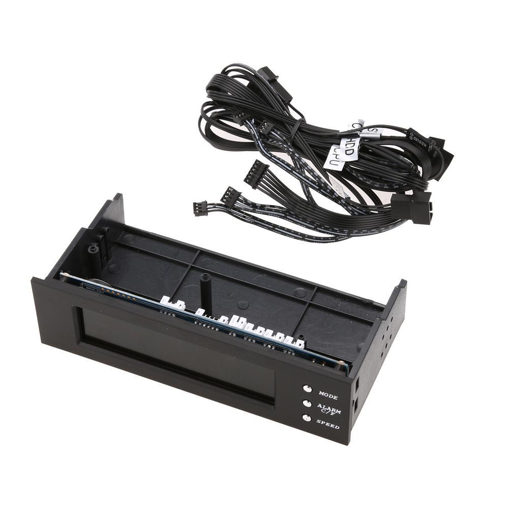 💰Köp billigt online 5.25in Bay Front LCD Panel 3 Fan Speed Controller ...