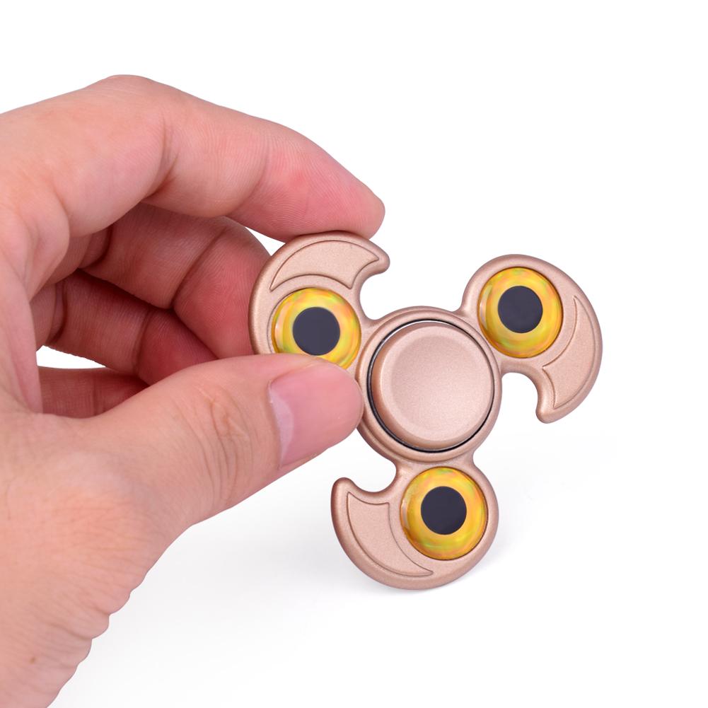 Buy Triangle Plating Zinc Alloy Eagle Eye Fidget Hand Tri-Spinner ...