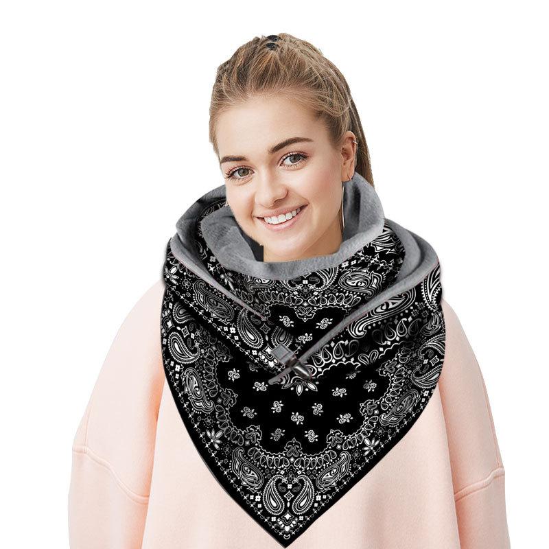 Satın alın Women Winter Warm Fleece Ski Mask Outdoor Triangle Scarf ...