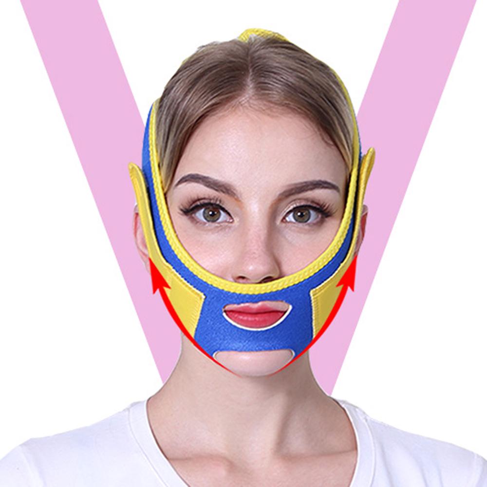 Buy Adjustable Face Lift Mask 3D Double Chin Slimming Bandage Strap ...