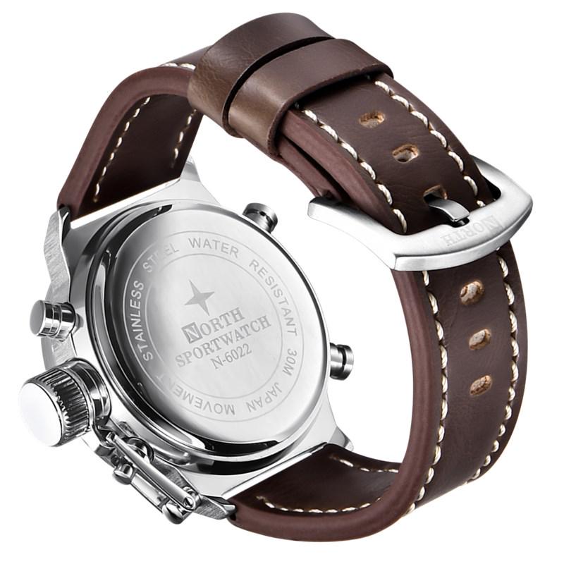 Buy North 6022 Luxury Men Watches Military Waterproof LED Analog ...