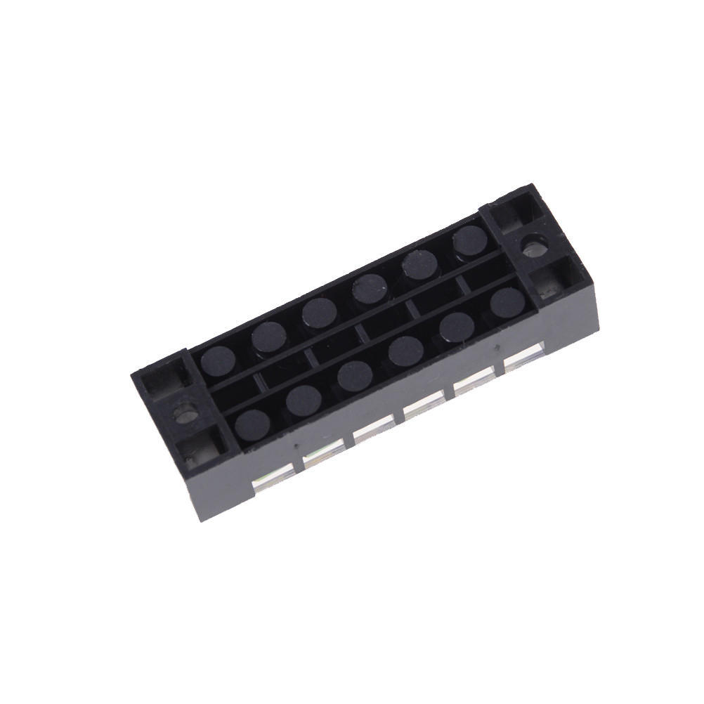 Buy 3Pcs TB-1506 6 Positions Dual Rows Covered Screw Terminal Block ...