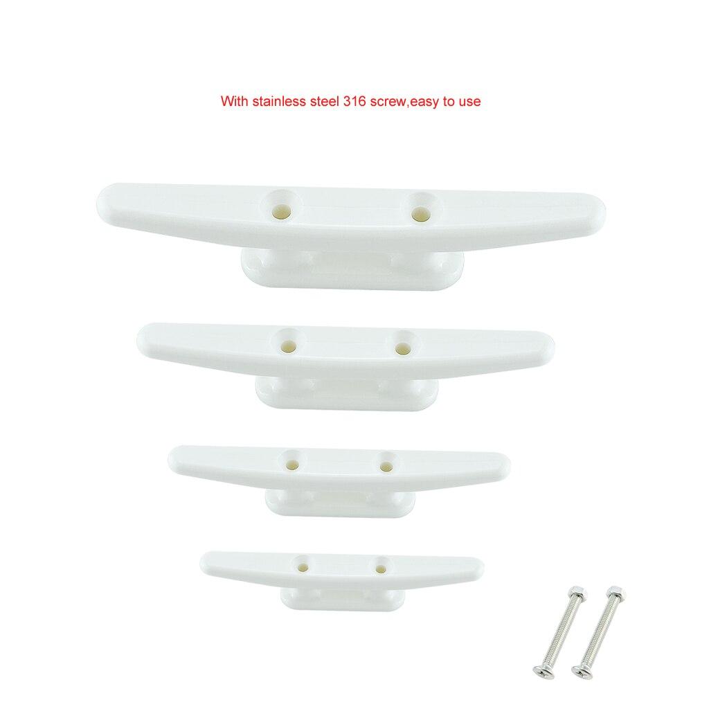 Buy Nylon Low Flat Cleat Open Base Cleat With 2 Screws Marine Boat ...
