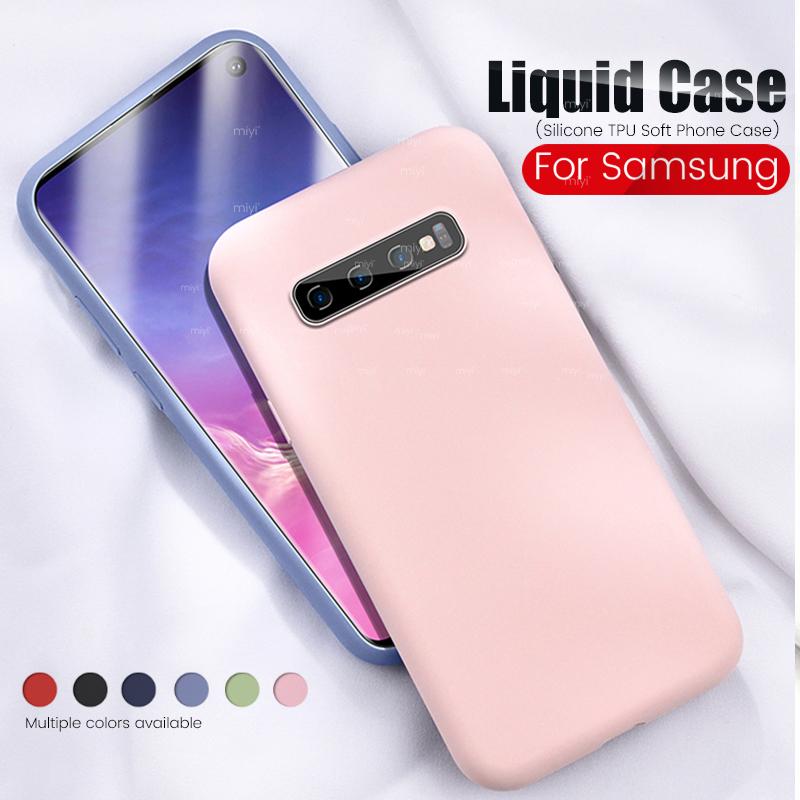 Buy Liquid Silicone Cover Phone Case for Samsung Galaxy S10 S10 Plus ...