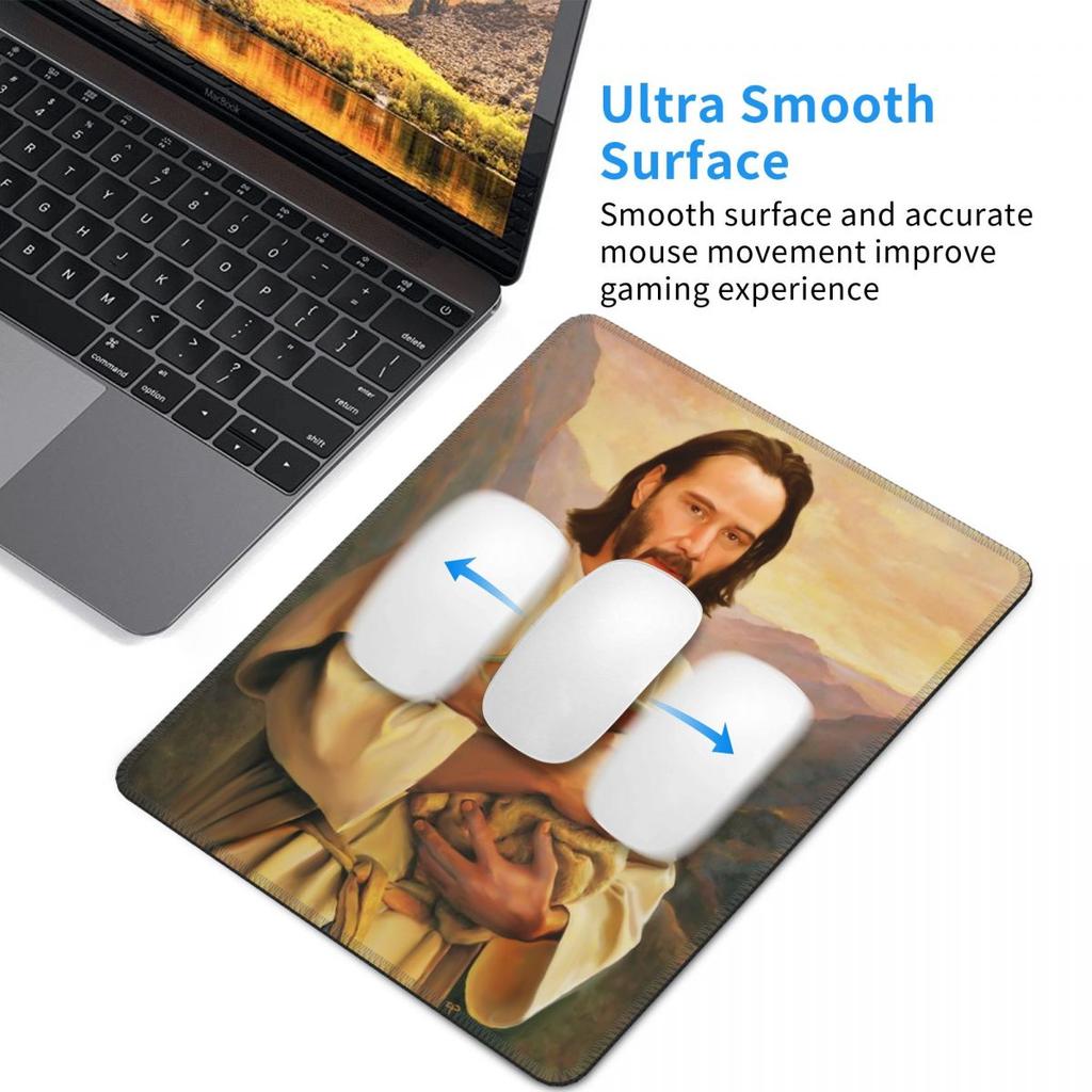 Buy Jesus Saint Keanu Reeves and Baby Mouse Pad with Locking Edge ...
