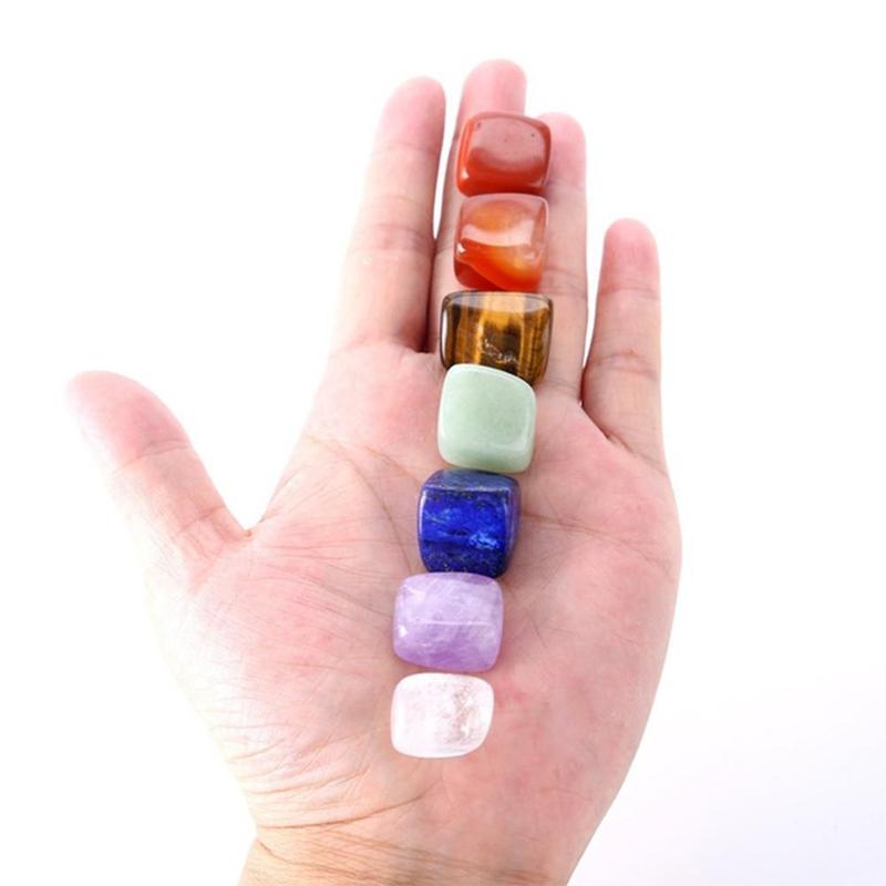 Koop Natural Crystal Column Seven Star Energy Stone Set Board Wobble ...