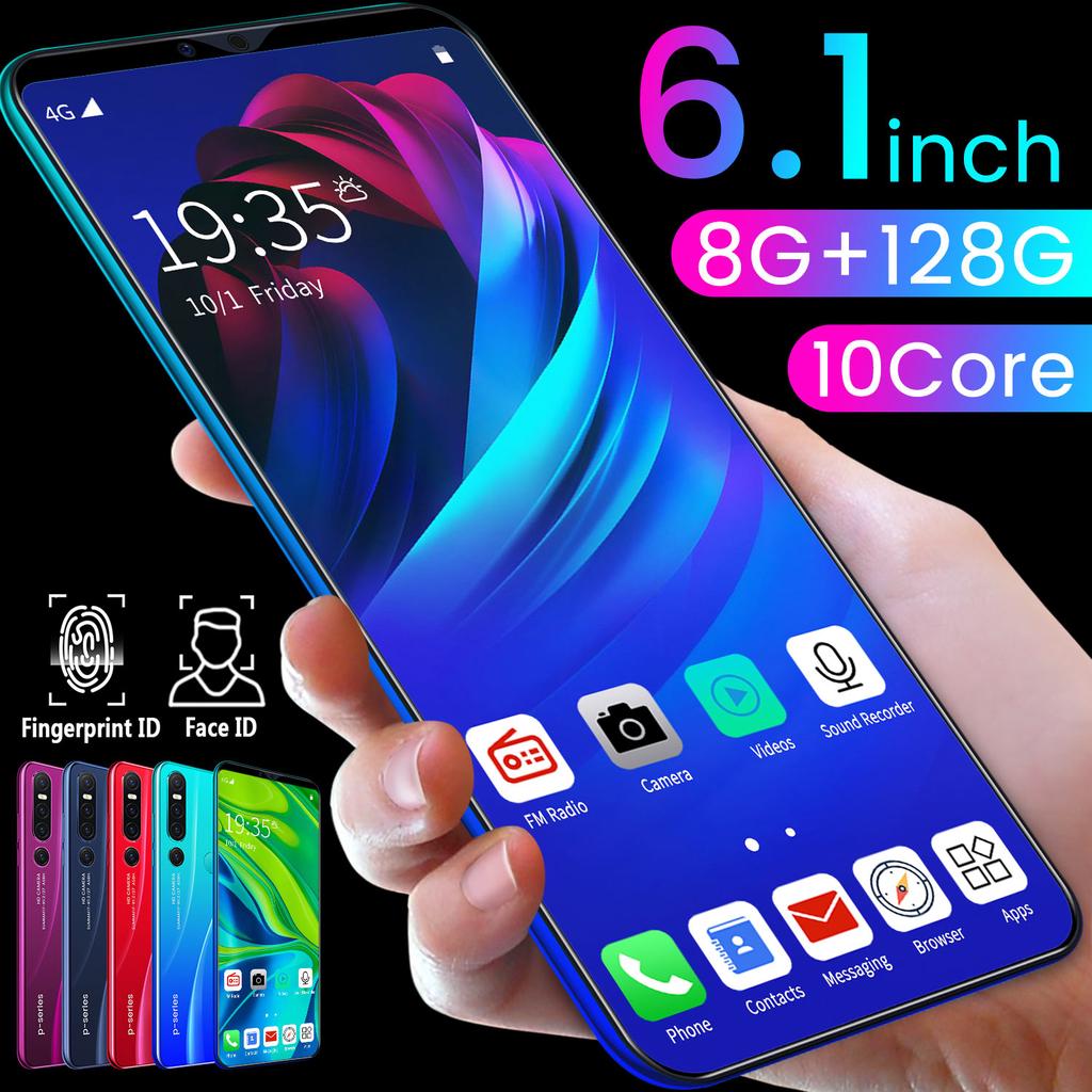 Android 9.1 8GB+128GB Smartphones 6.1 Inch Full Screen Phones-buy at a ...