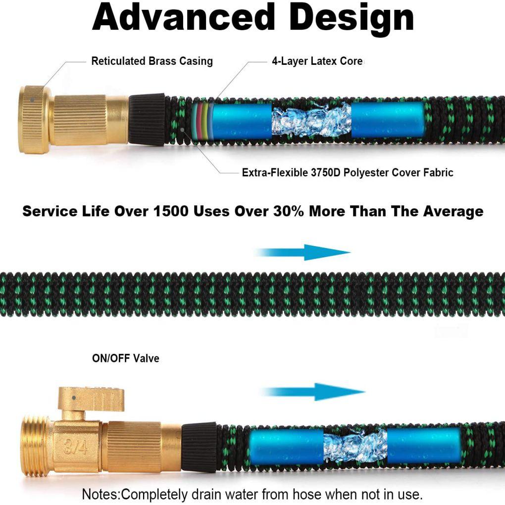 Buy Water Hose 4-layer Garden Hose Flexible Portable Car Washing Tube ...