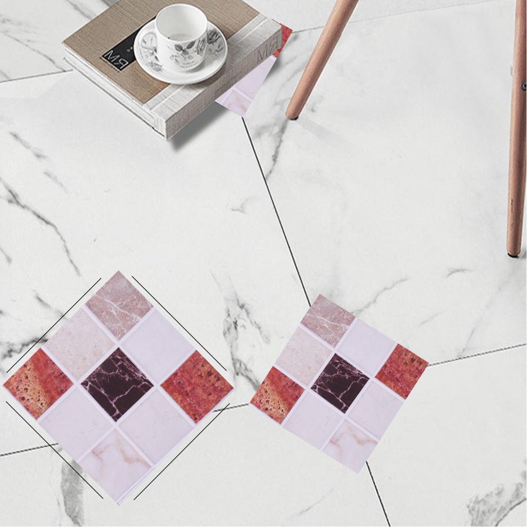 Buy 6Pcs Diagonal Tile Floor Sticker Self-adhesive Wall Ground Table ...