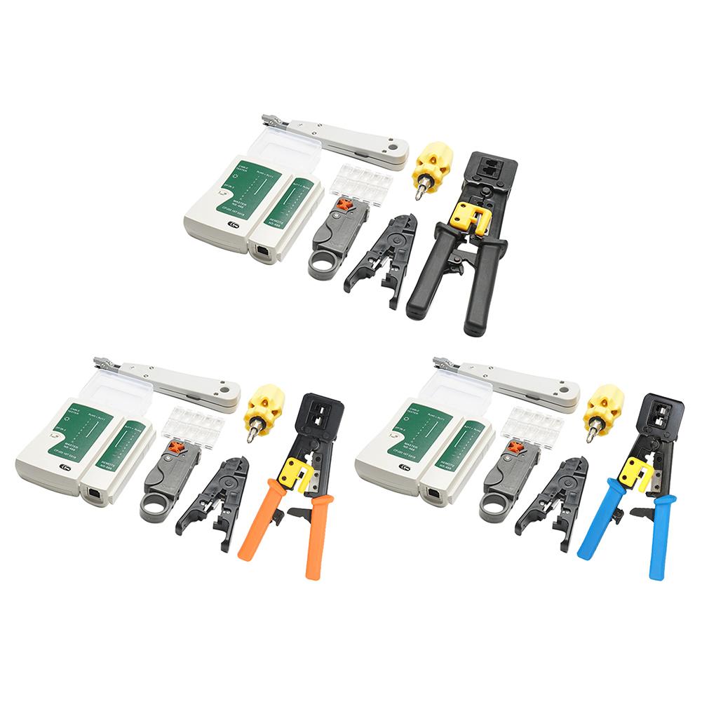 Buy 18pcs/set RJ11 RJ45 Network Repair Tool Kit Ethernet Cable Crimping ...