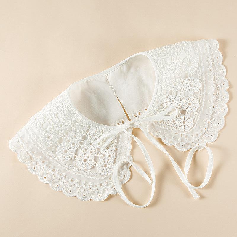 Buy Korean Children Hollow Embroidery Fake Collars Girls Shoulder Wrap ...