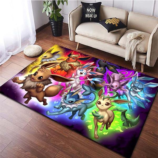 Buy Cartoon Pokemon Pikachu Print Large Carpet for Living Room Floor ...
