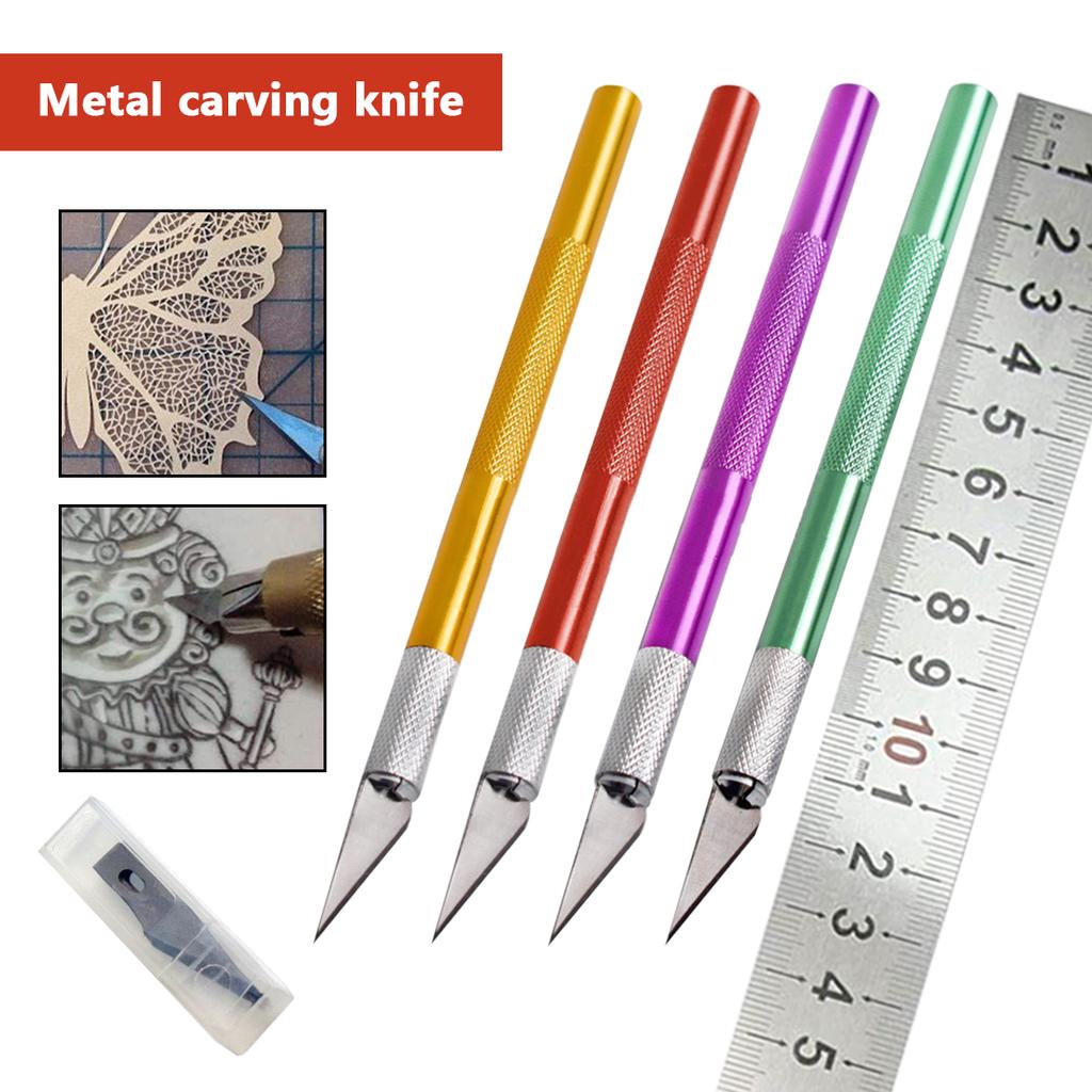 Hobby Knife Metal Handle With 5pcs Blades For Arts Crafts PCB Phone ...