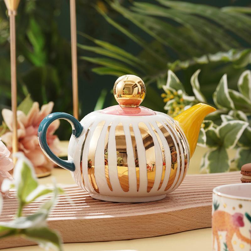 Buy British Teapot Set Good-lookinginsWind Light Luxury Drinking Ware ...
