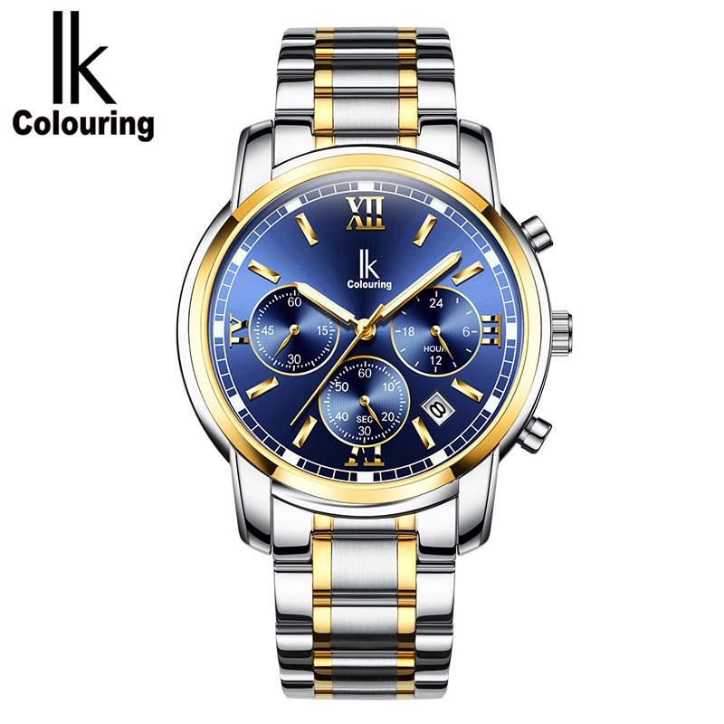 Buy IK Coloring Men's Watch Brand Luxury Fashion Business Watch Men's ...