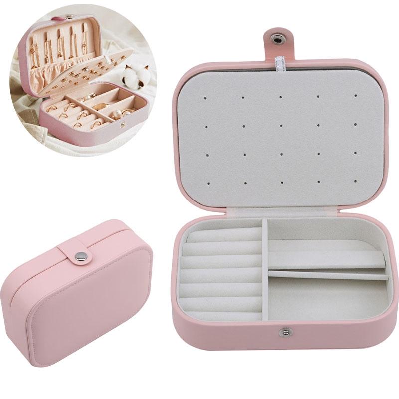 Buy Luxury Ring Box Square Large Size Holder Pink Jewellery Organiser ...