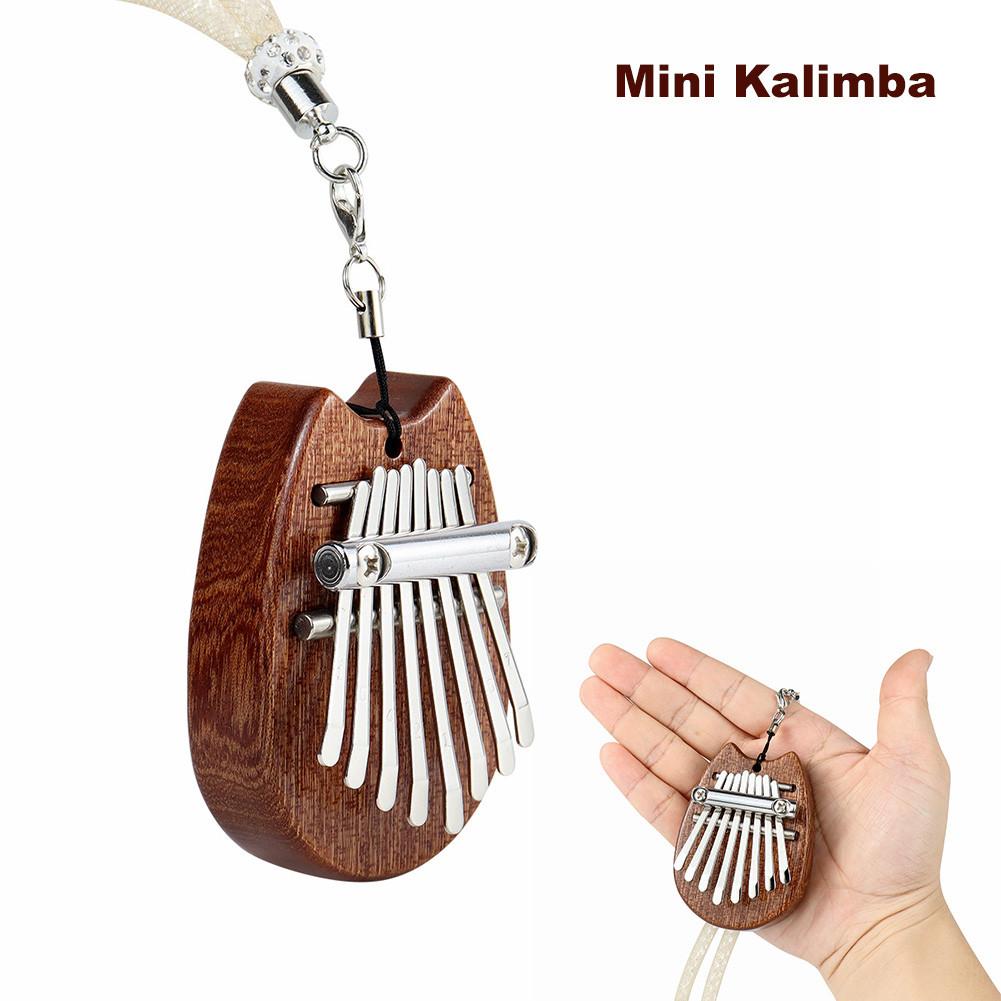 Cheap 8 Keys Mini Kalimba Thumb Piano Finger Marimba Solid Wood Gift ...