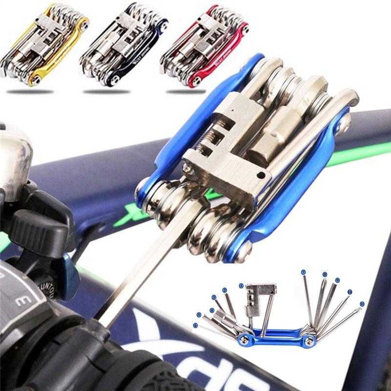 Buy Multifunction 11 In1 Bicycle Repairing Set Wrench Screwdriver Chain ...