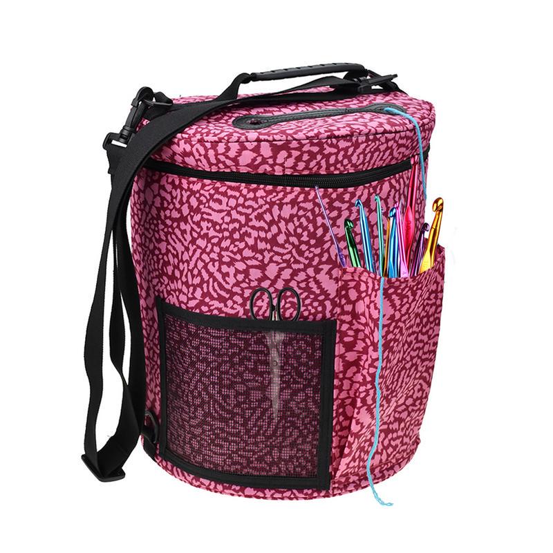 Large-sized Cylinder Woolen Yarn Storage Bag Tote Organizer-buy at a ...
