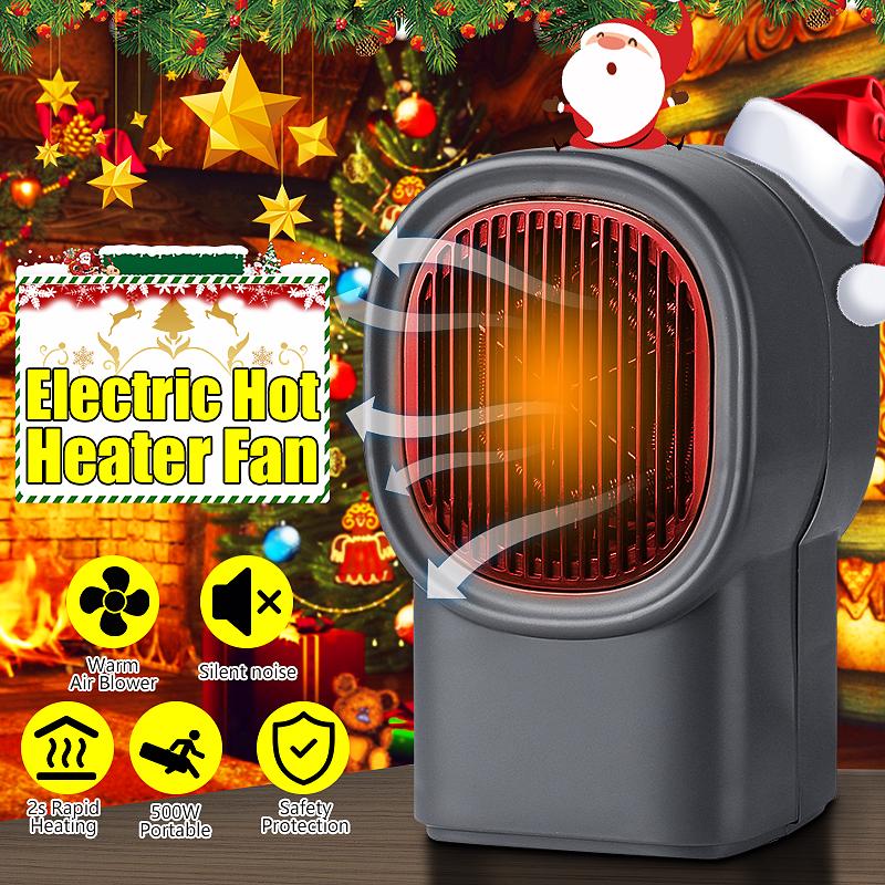 Buy 500W Portable Mini Electric Hot Heater Fan Overheat Protection Air ...