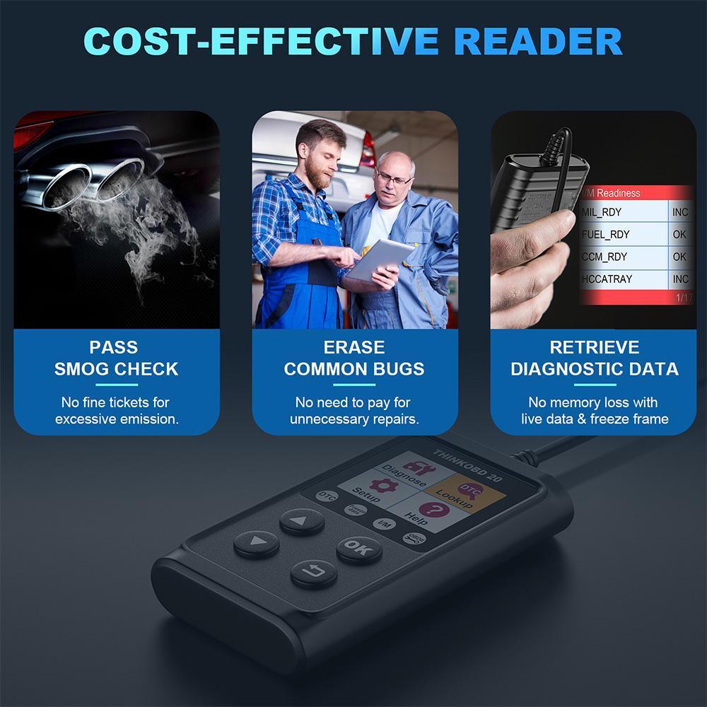 THINKCAR THINKOBD 20 OBD2 Scanner Car Diagnostic Tool Engine Light ...