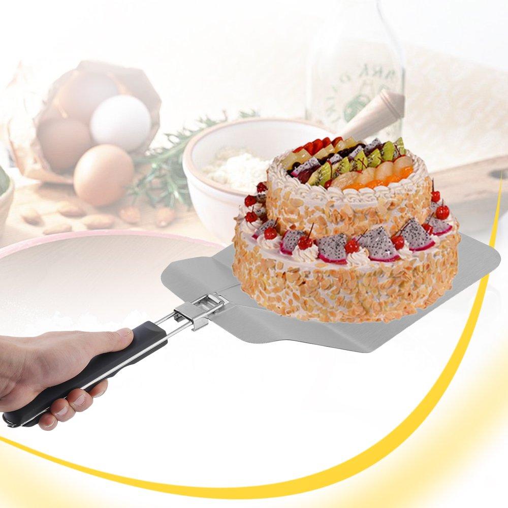 Buy Collapsible Stainless Steel Pizza Scoop Food Grade Transfer Tray ...