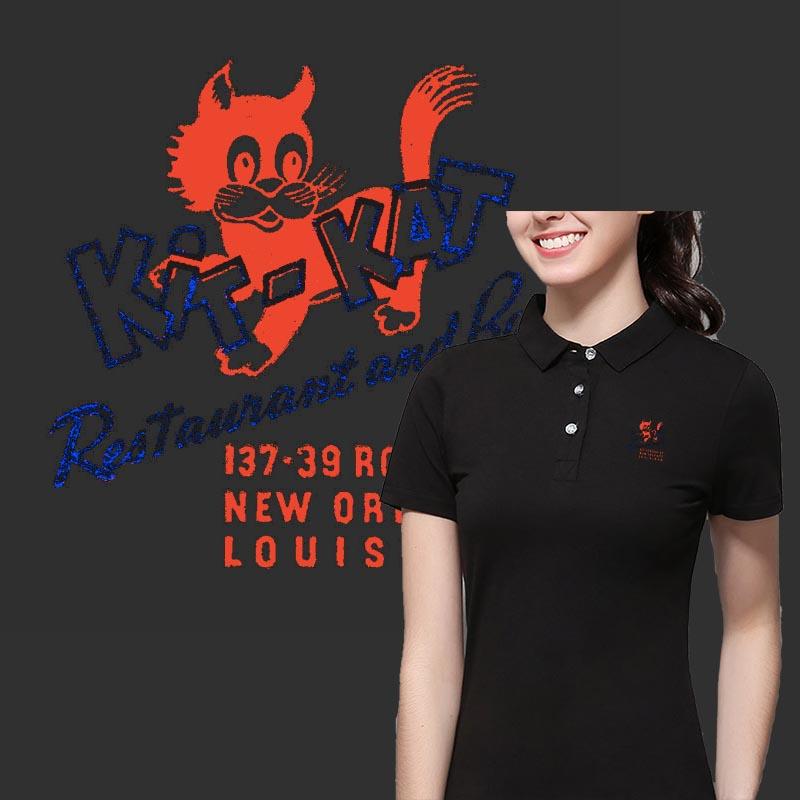 Satın alın Kit Kat Restaurant And Bar Printing Women Shirts Tops Slim ...