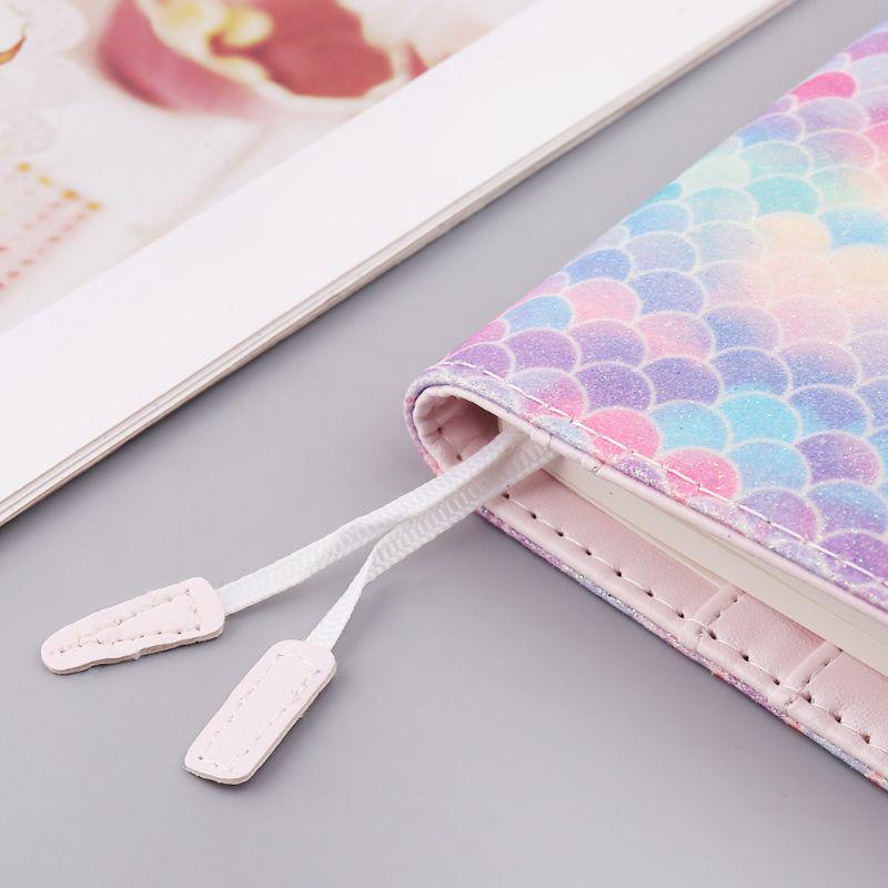 Buy A5 A6 Fish Scale Sequin Notebook Diary Weekly Planner Journal ...