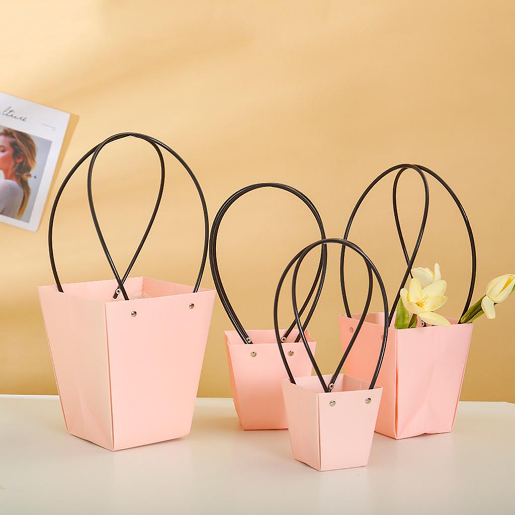 Buy 5pcs Paper Flower Bag Wreaths Flower Box Packaging Decorative ...