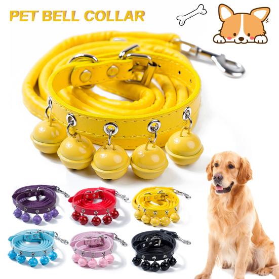 Buy Premium Pet Leash Collar Bright Color Dog Training Leash Collar ...