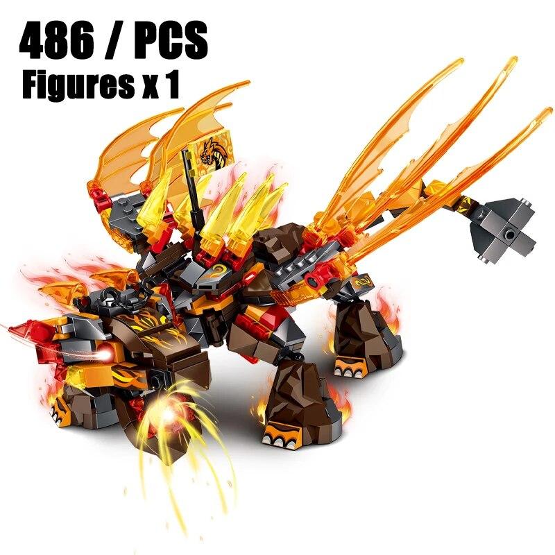 Dragon Building Blocks Set Classic Cartoon Model Bricks Kit Child Toys ...