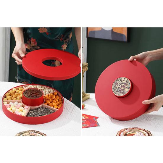 Convenient with Lid Space-saving Lightweight Multi Grids Nut Serving ...