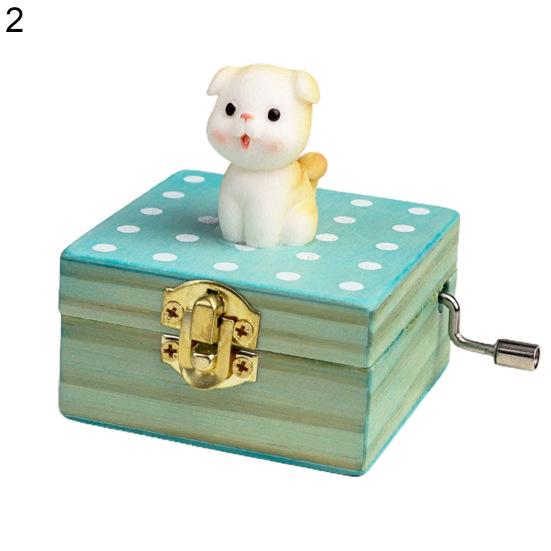 Cheap Music Box Adorable Decorative Wood Practical Tiny Hand Cranked ...